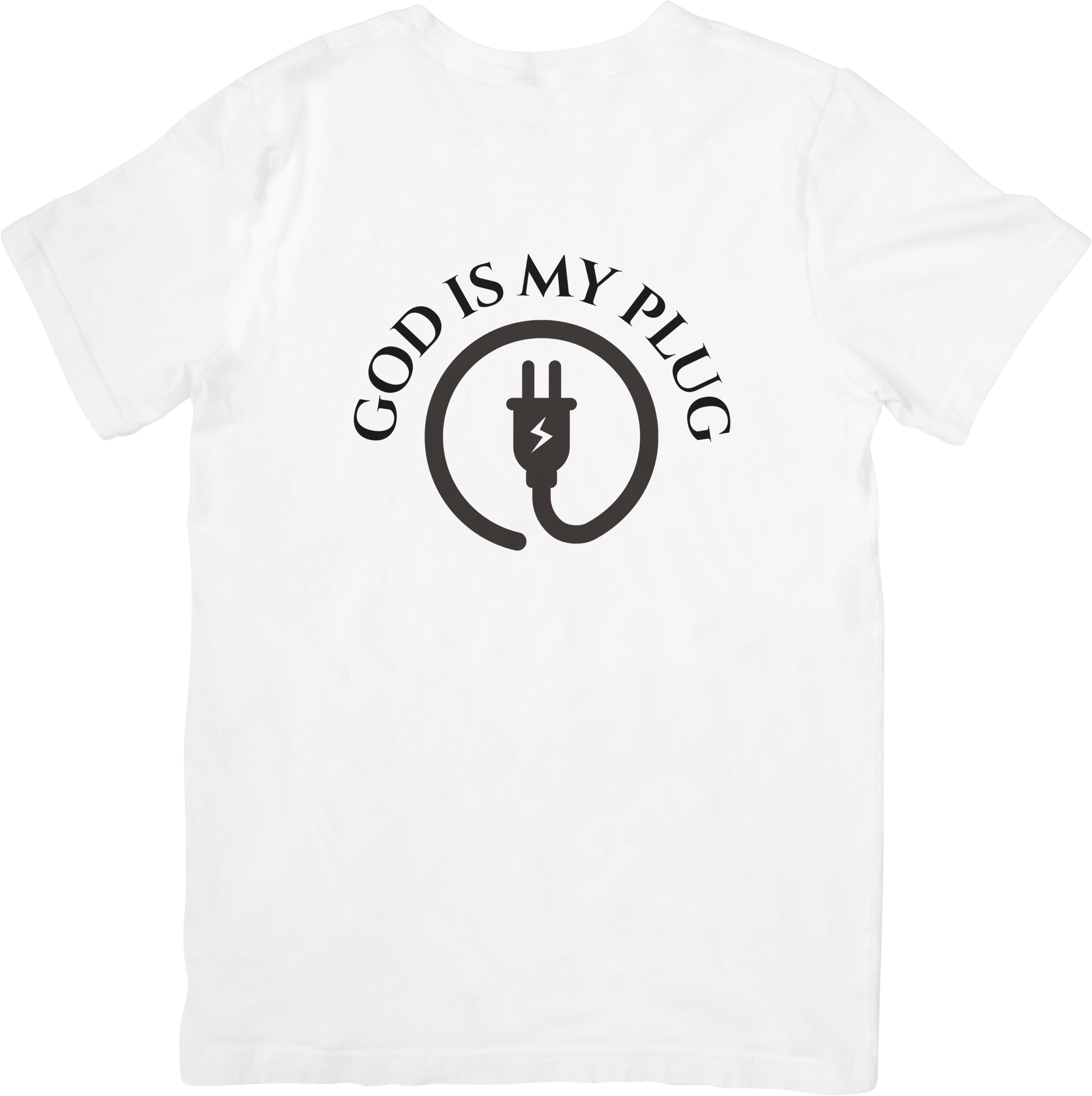 GOD IS MY PLUG: White Tees – Saint Armon
